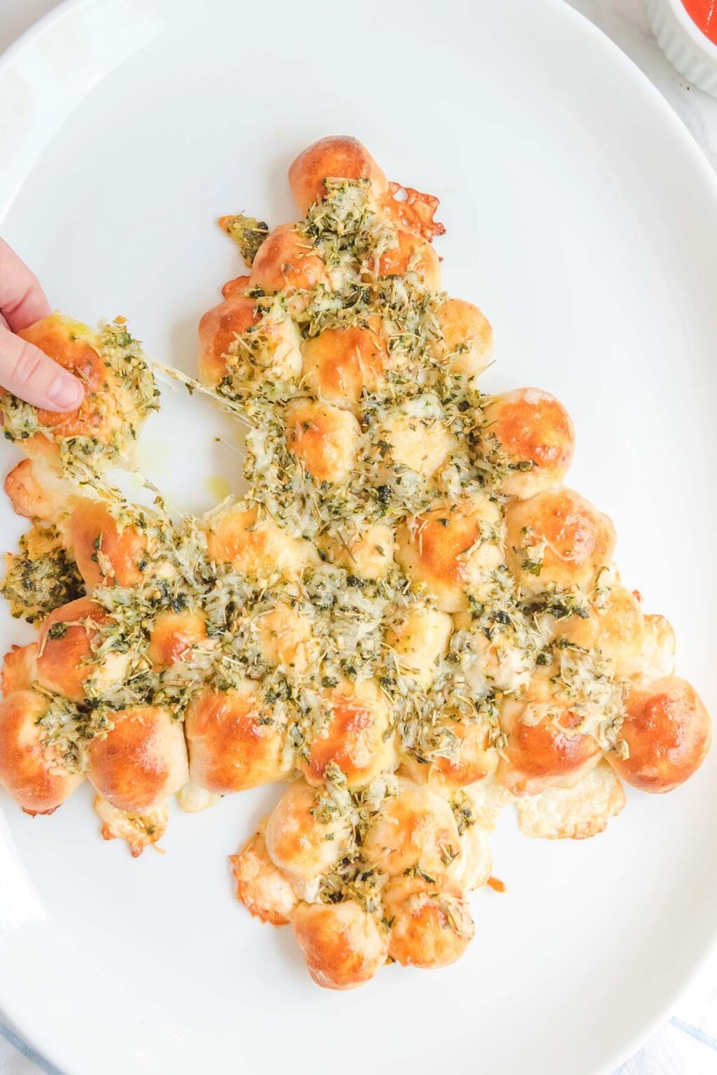 Pull Apart Christmas Tree Bread - Princess Pinky Girl