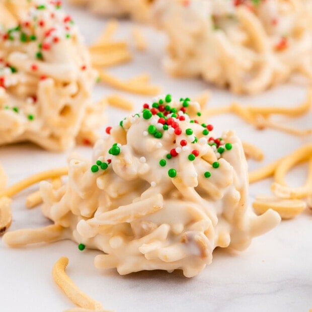 White Chocolate Haystacks - Princess Pinky Girl