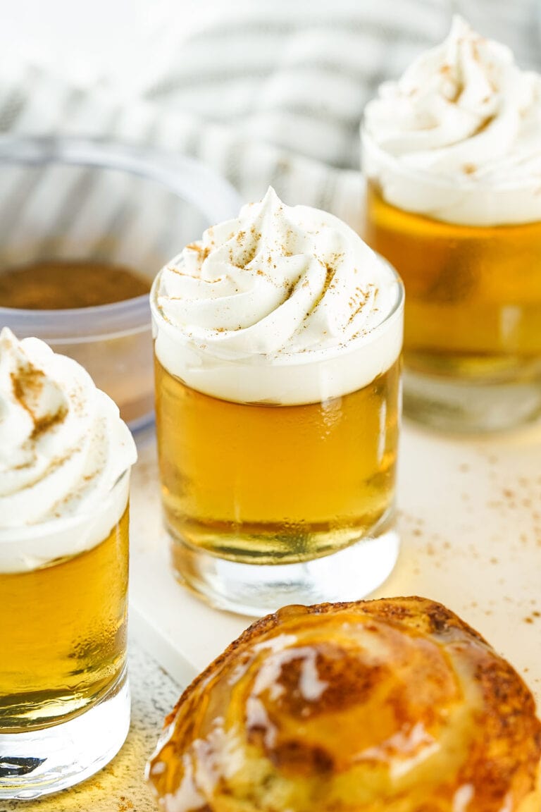 Cinnamon Roll Jello Shots - Princess Pinky Girl