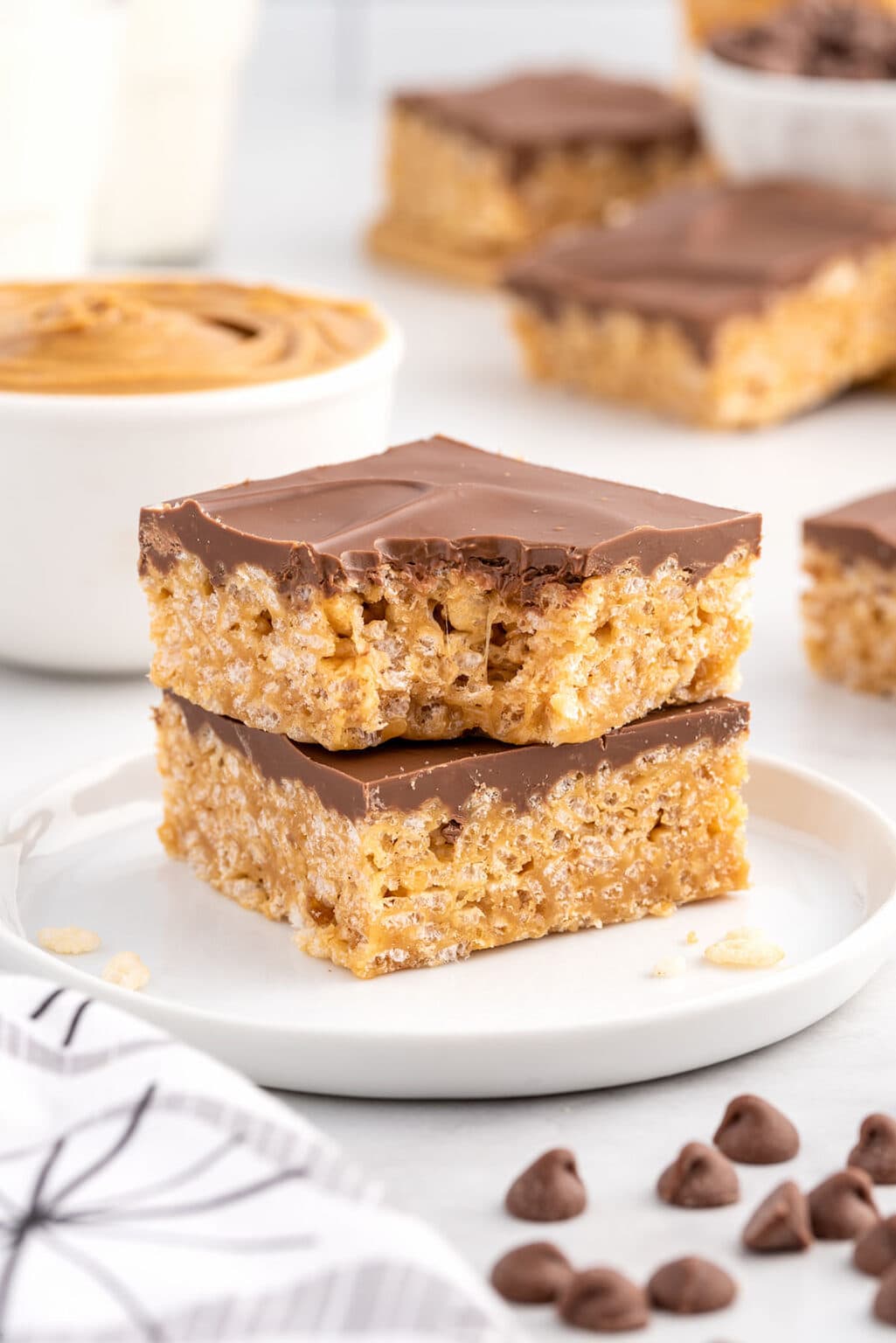 Peanut Butter Rice Krispie Treats - Princess Pinky Girl