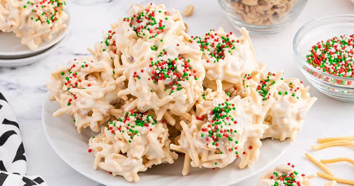 White Chocolate Haystacks - Princess Pinky Girl