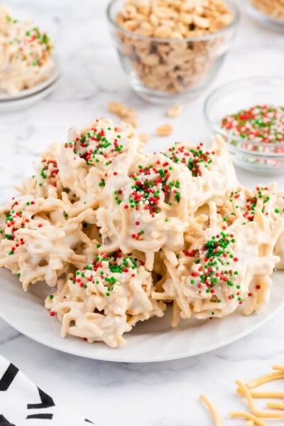 White Chocolate Haystacks - Princess Pinky Girl