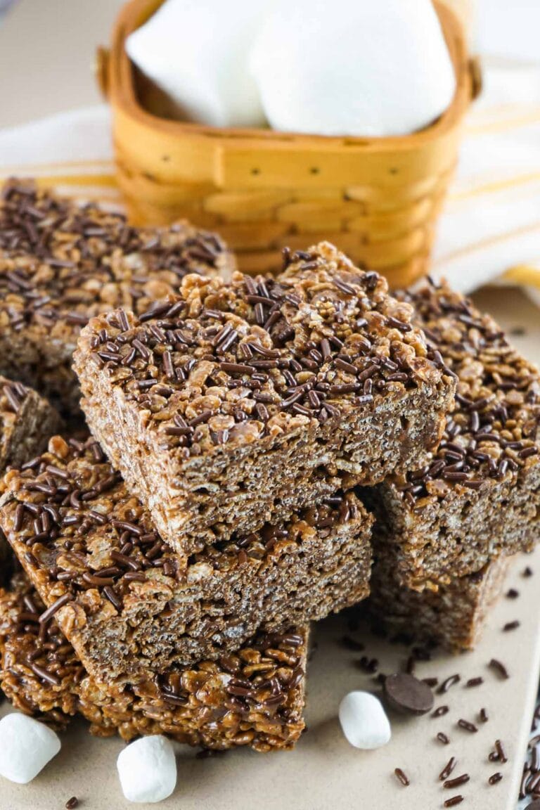 Chocolate Rice Krispie Treats - Princess Pinky Girl