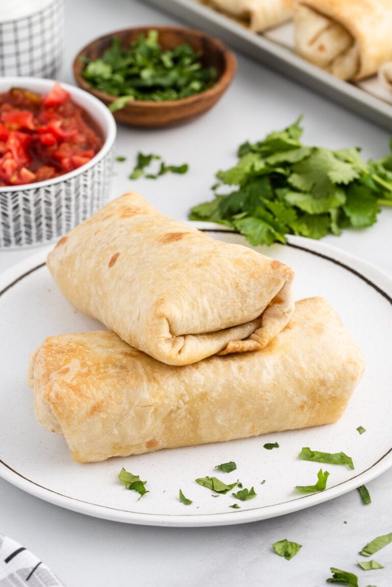 Baked Chicken Chimichangas Recipe - Princess Pinky Girl
