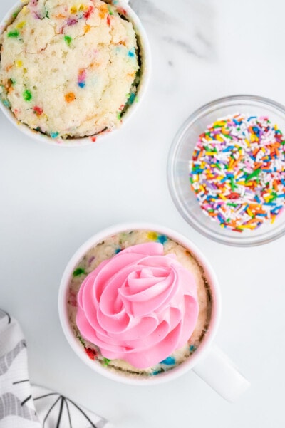 Vanilla Mug Cake - Princess Pinky Girl
