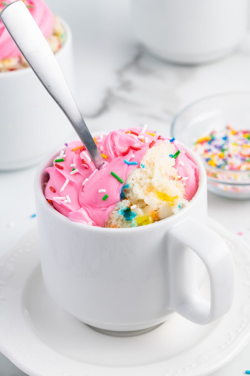 Vanilla Mug Cake - Princess Pinky Girl