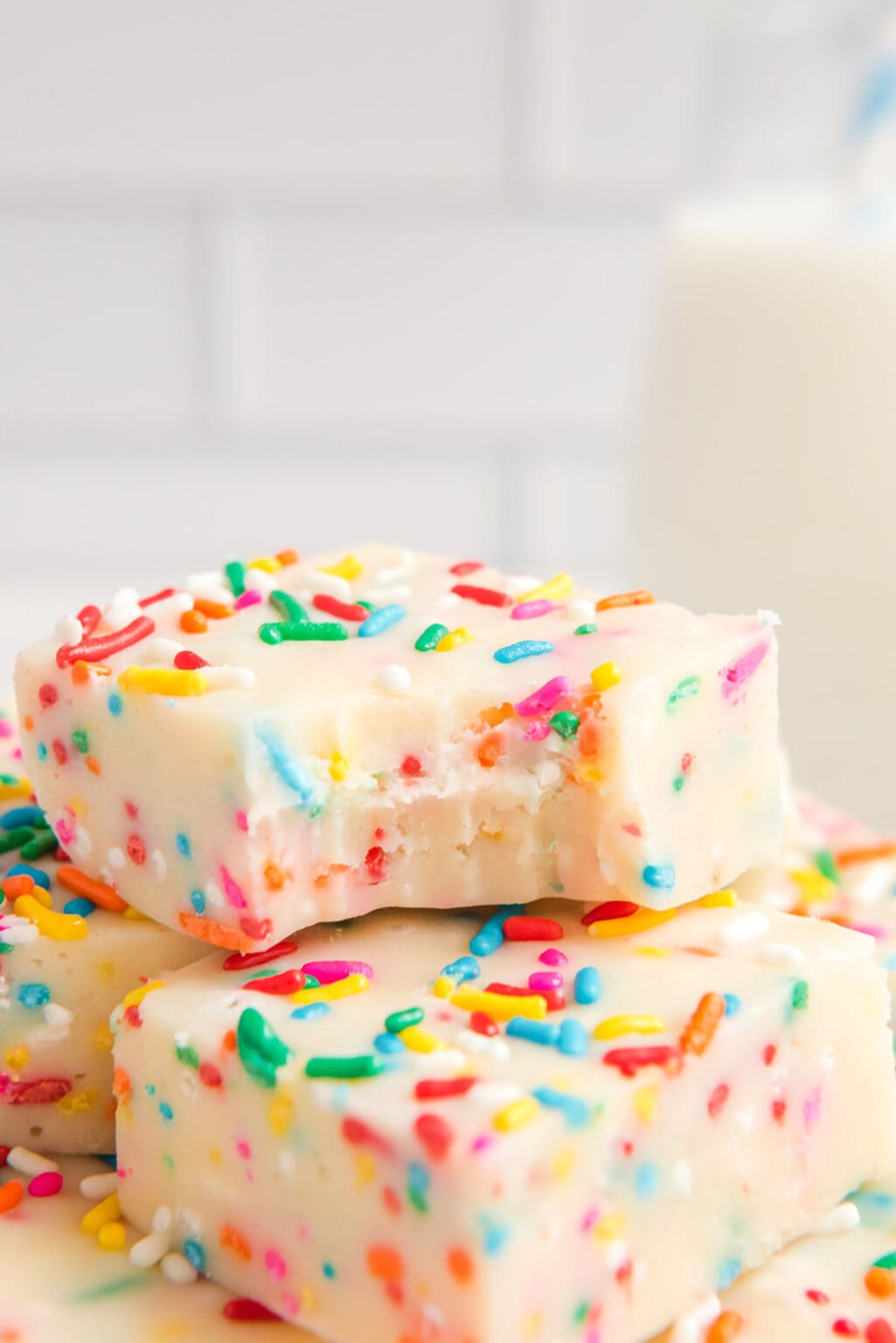 Easy Birthday Cake Fudge - Princess Pinky Girl