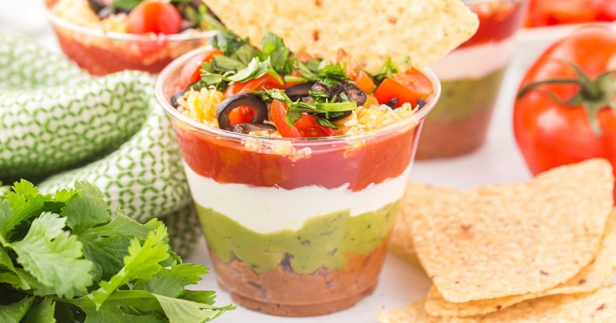 7 Layer Dip Cups Princess Pinky Girl
