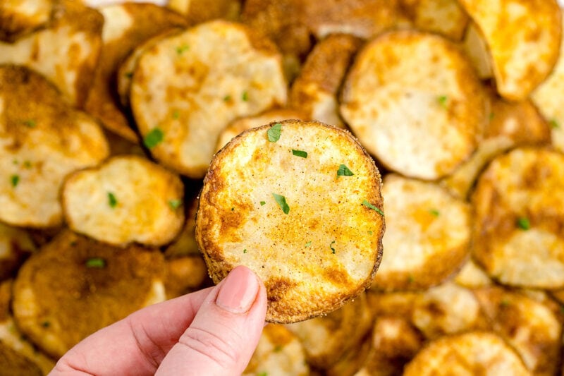 Potato Chips in Air Fryer - Princess Pinky Girl