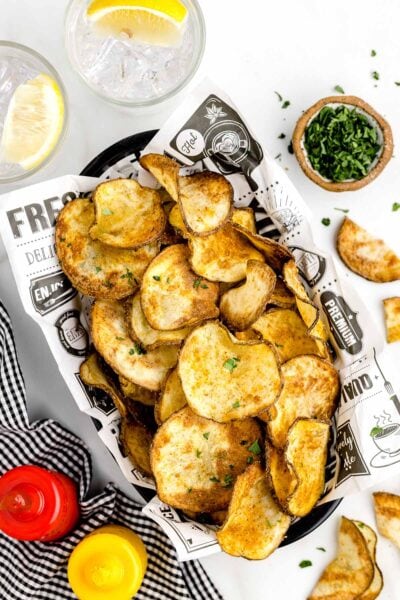 Potato Chips in Air Fryer - Princess Pinky Girl