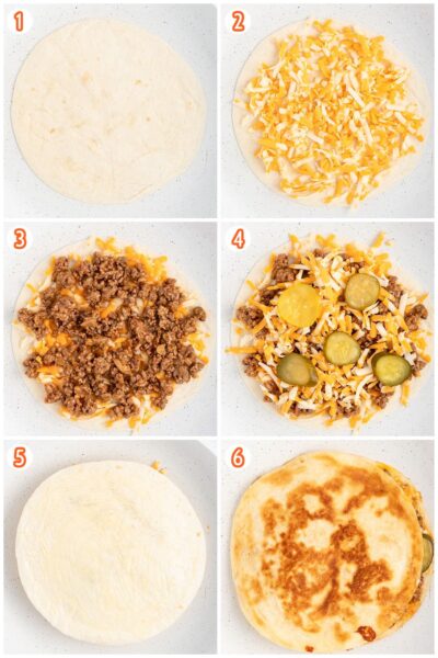 Cheeseburger Quesadillas - Princess Pinky Girl