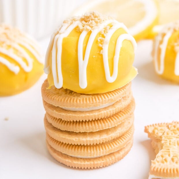 Lemon Oreo Truffles - Princess Pinky Girl