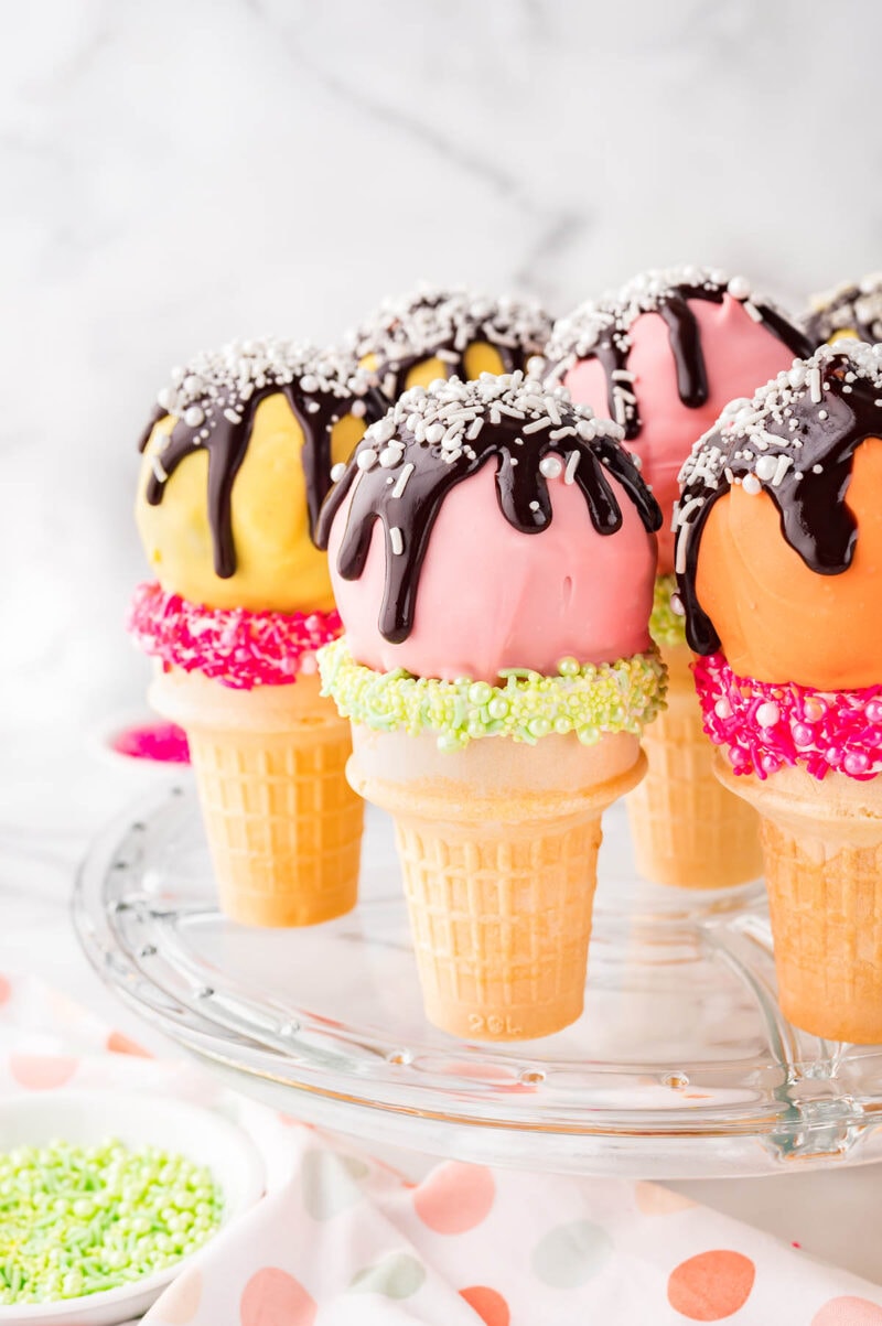 Ice Cream Cake Pops - Princess Pinky Girl
