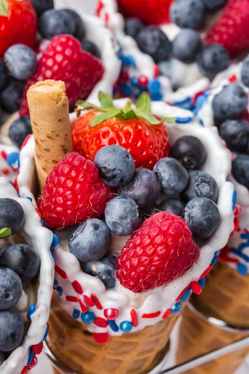 Patriotic Fruit Cones - Princess Pinky Girl