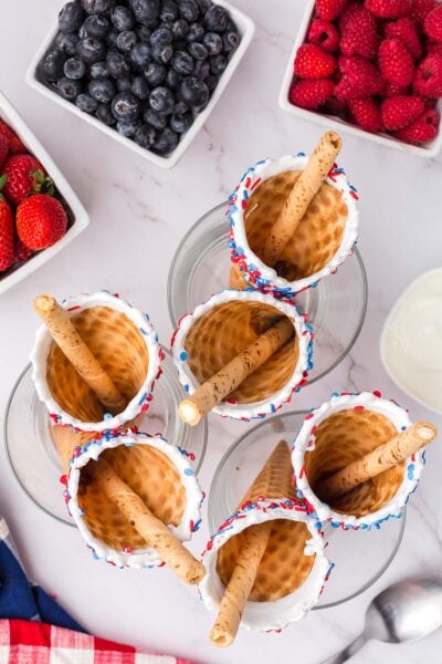 Patriotic Fruit Cones - Princess Pinky Girl