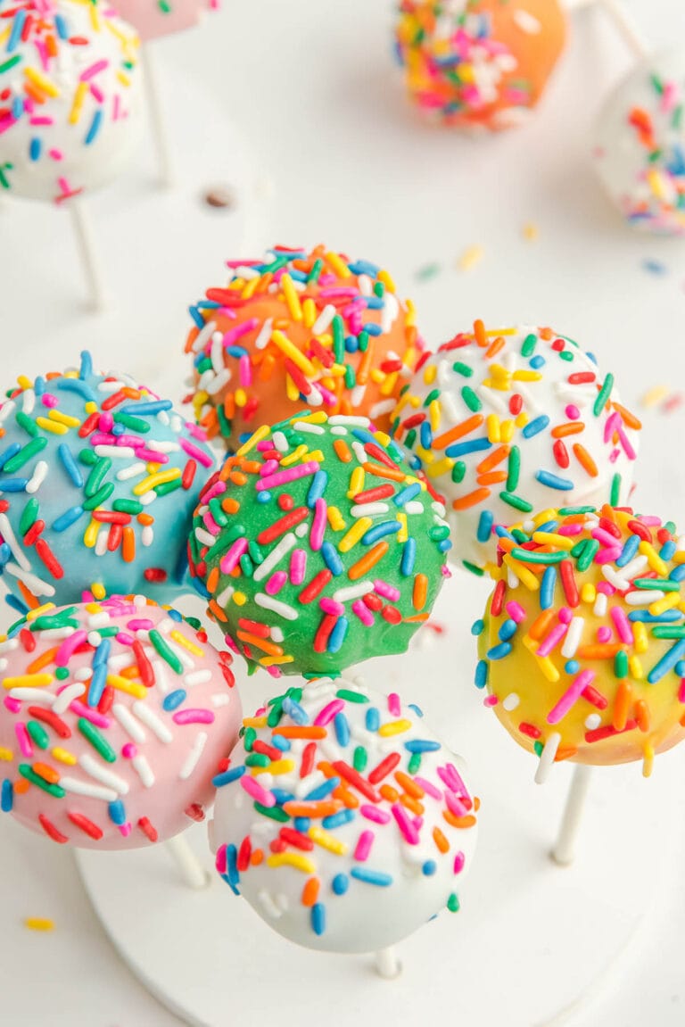 Rainbow Cake Pops - Princess Pinky Girl