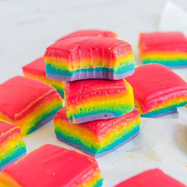 Rainbow Pudding Cups - Princess Pinky Girl