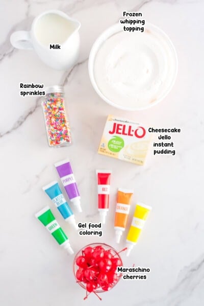 Rainbow Pudding Cups - Princess Pinky Girl