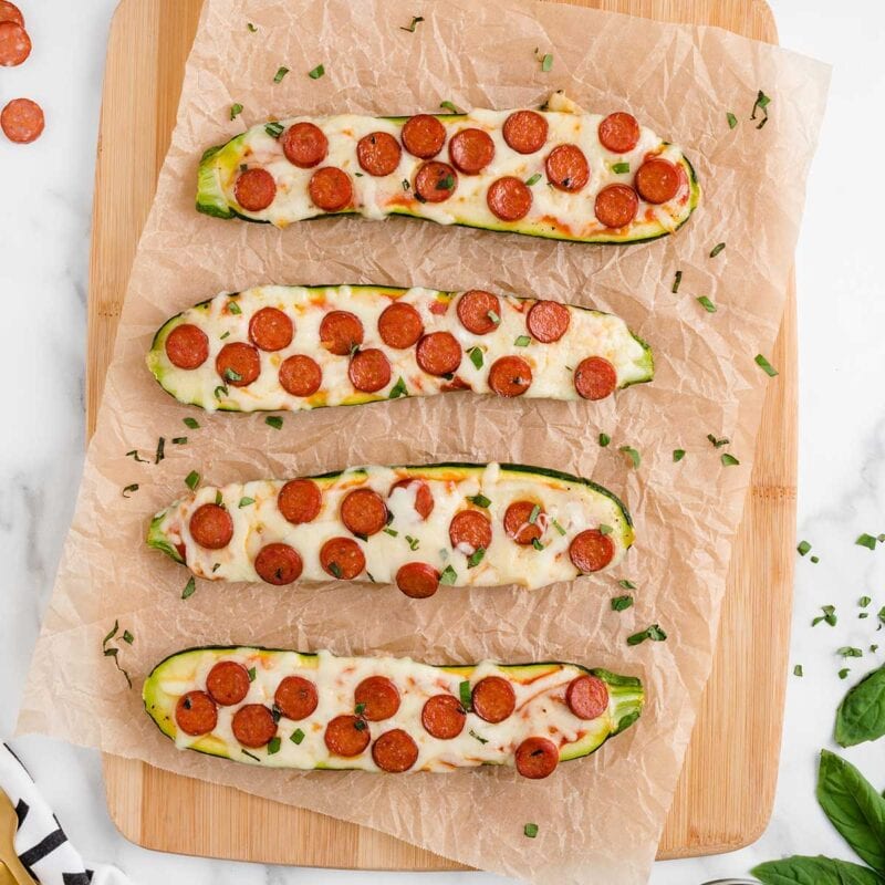 Pizza Zucchini Boats - Princess Pinky Girl