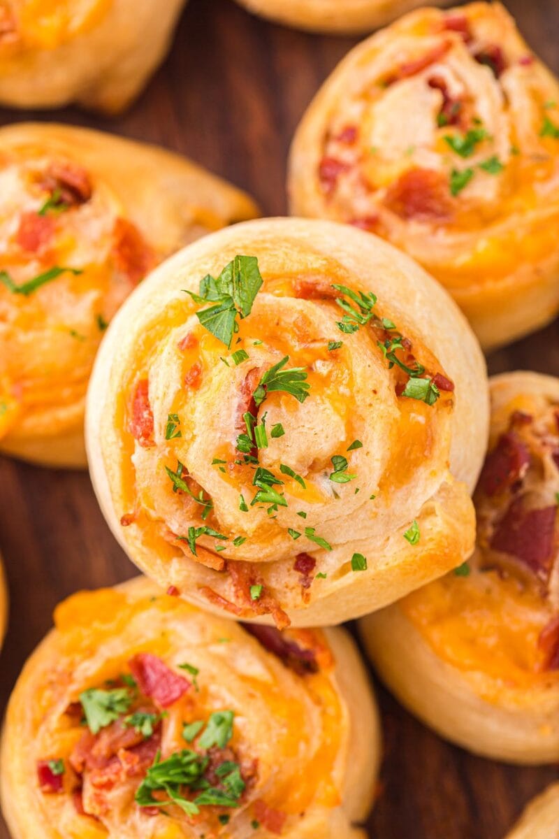 Cheddar Bacon Pinwheels - Princess Pinky Girl