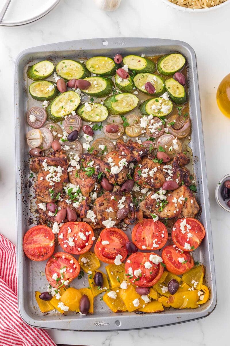 Sheet Pan Greek Chicken - Princess Pinky Girl