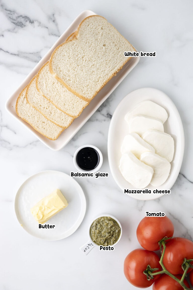 Caprese Grilled Cheese - Princess Pinky Girl