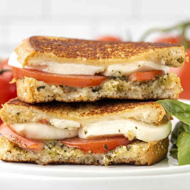 Caprese Grilled Cheese - Princess Pinky Girl
