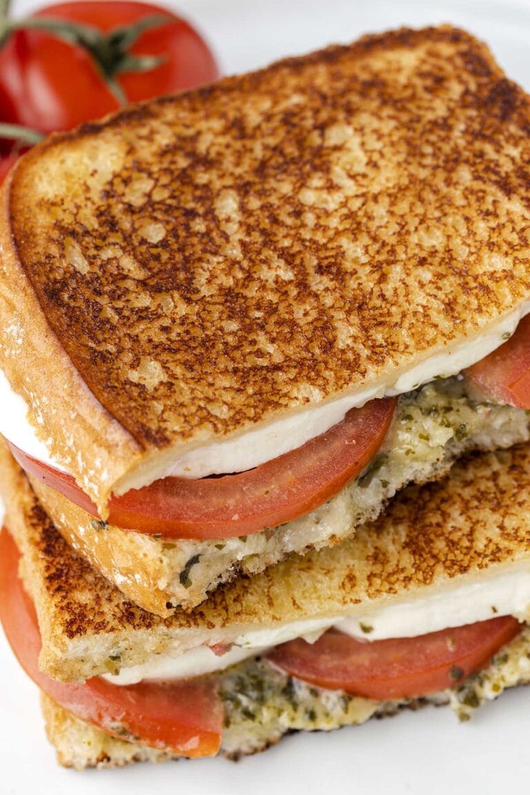 Caprese Grilled Cheese - Princess Pinky Girl