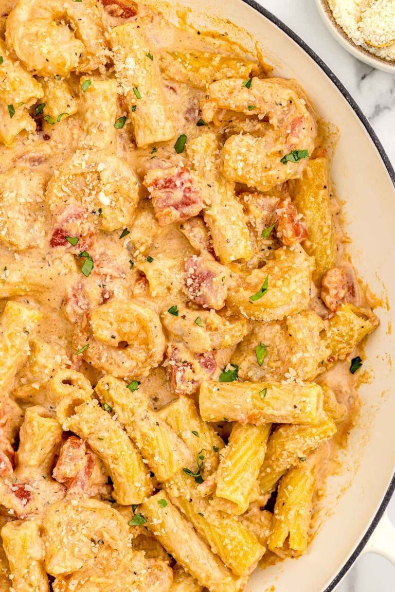 Cajun Shrimp Pasta - Princess Pinky Girl