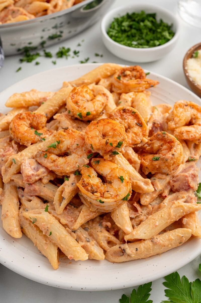 Cajun Shrimp Pasta - Princess Pinky Girl