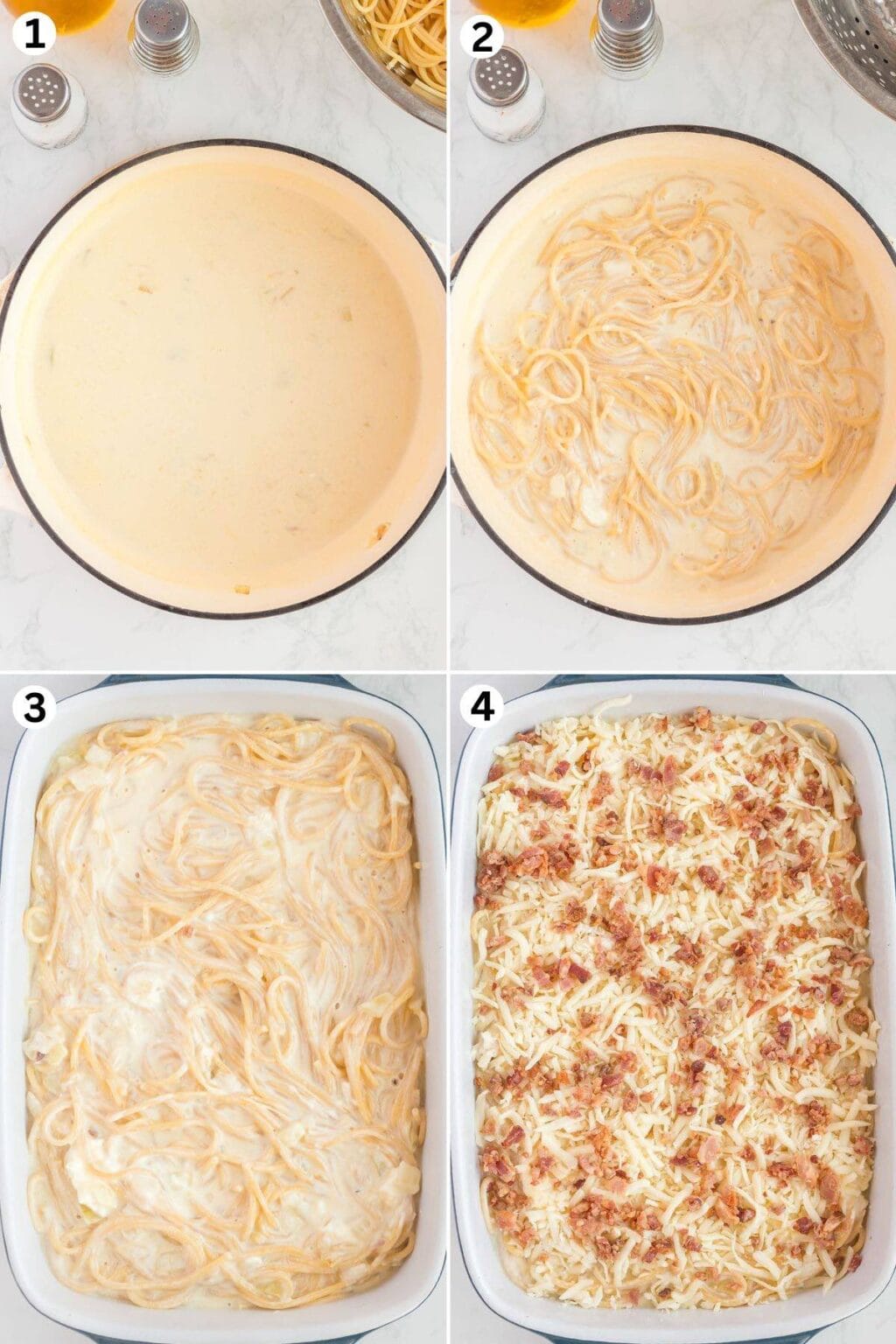 Creamy Bacon Pasta - Princess Pinky Girl