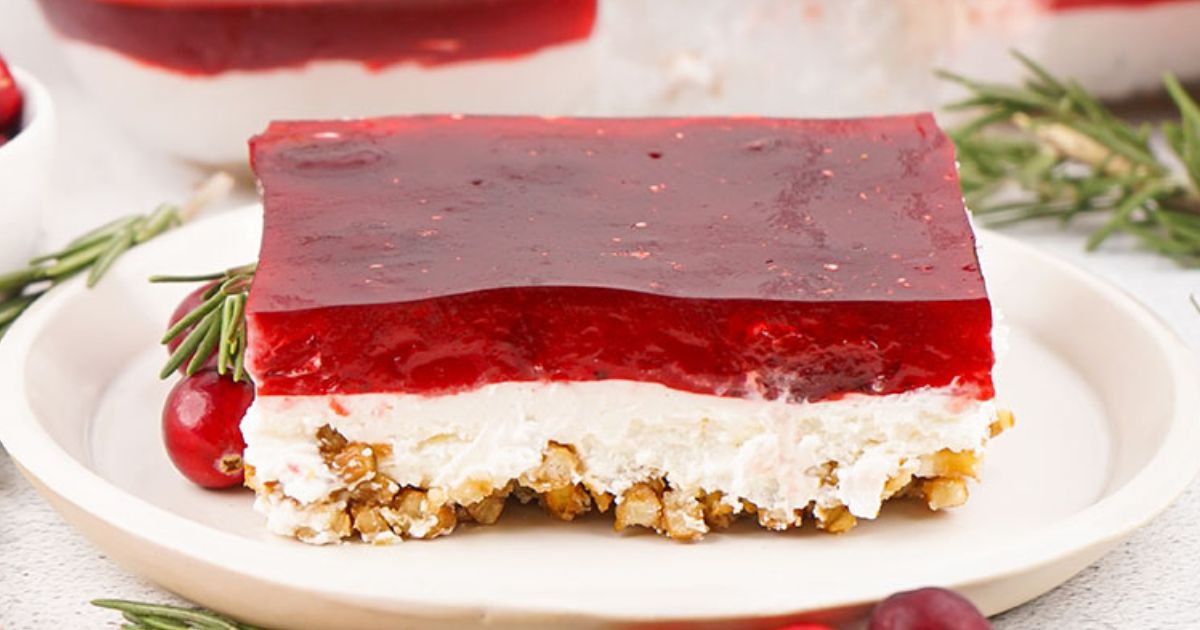 Cranberry Pretzel Salad - Princess Pinky Girl