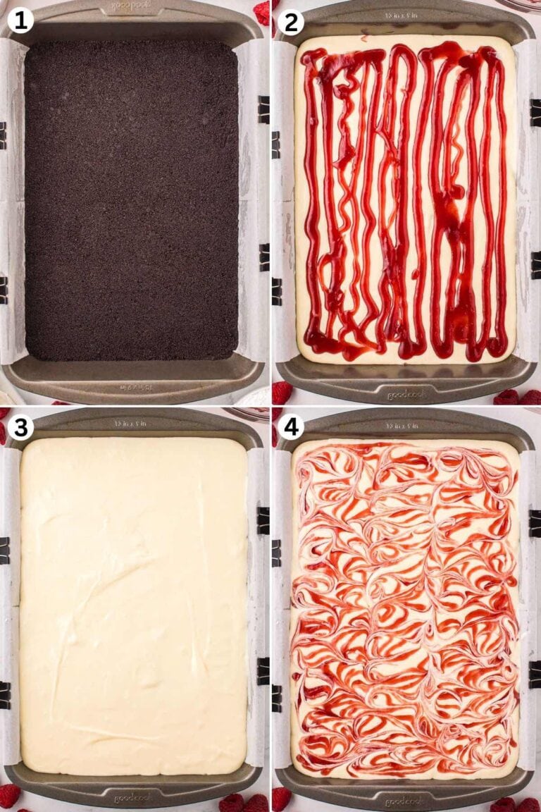 White Chocolate Raspberry Cheesecake Bars - Princess Pinky Girl