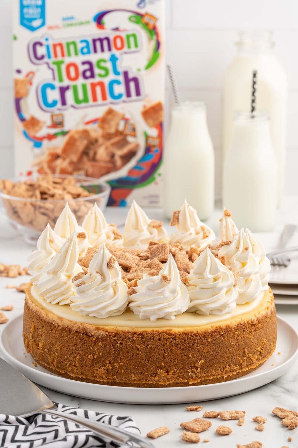Cinnamon Toast Crunch Cheesecake - Princess Pinky Girl