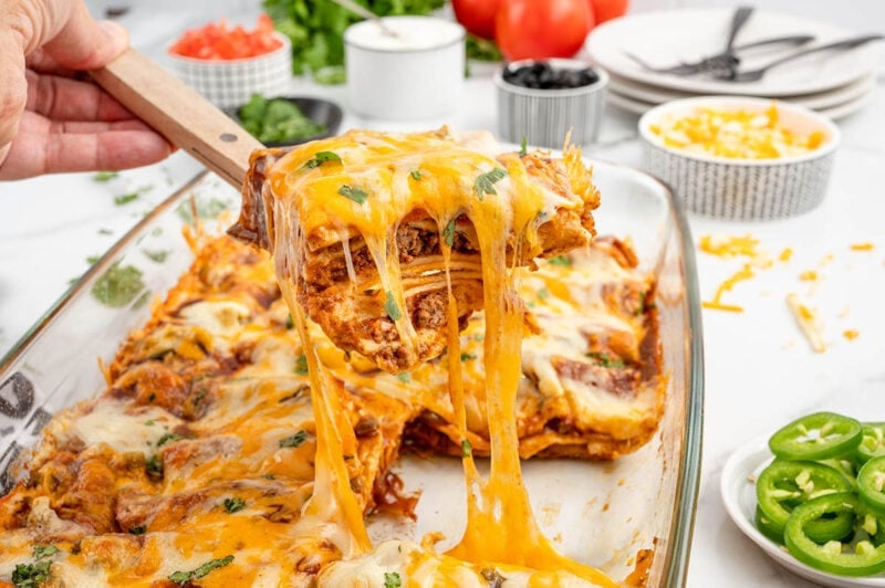 Lazy Enchiladas with Frozen Taquitos - Princess Pinky Girl