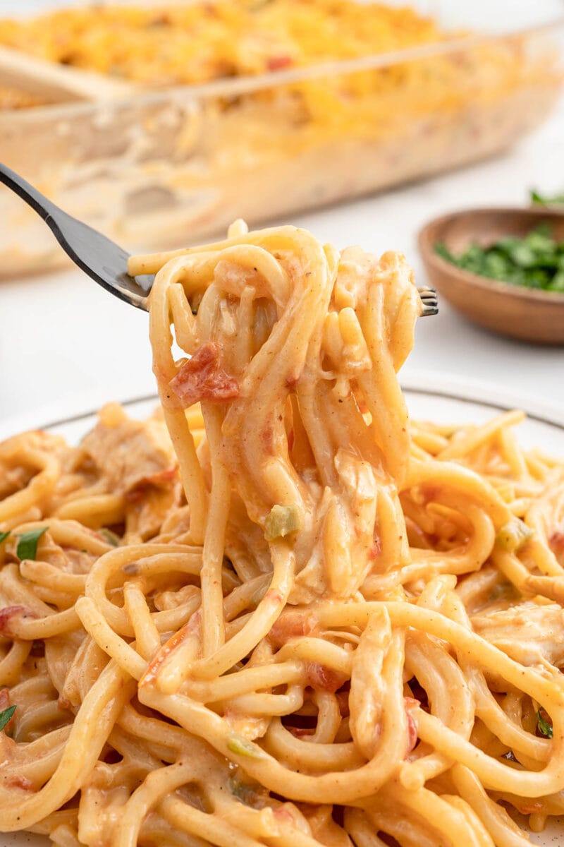 Rotel Chicken Spaghetti - Princess Pinky Girl