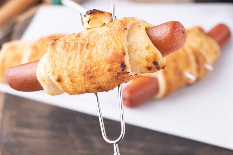 Campfire Crescent Roll Hot Dogs - Princess Pinky Girl