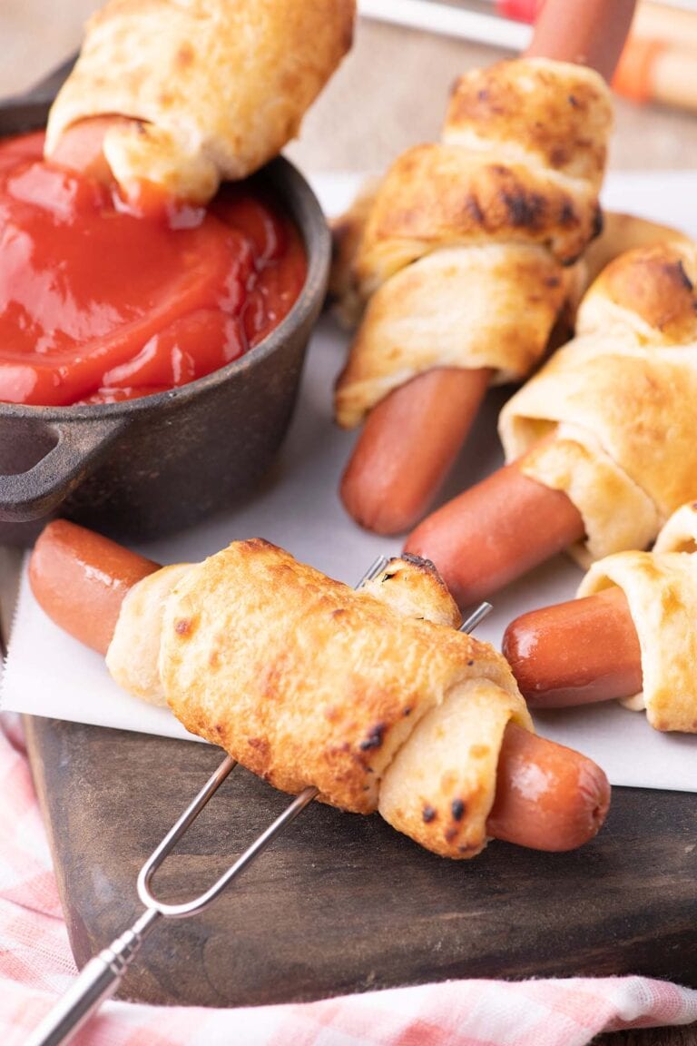 Campfire Crescent Roll Hot Dogs - Princess Pinky Girl