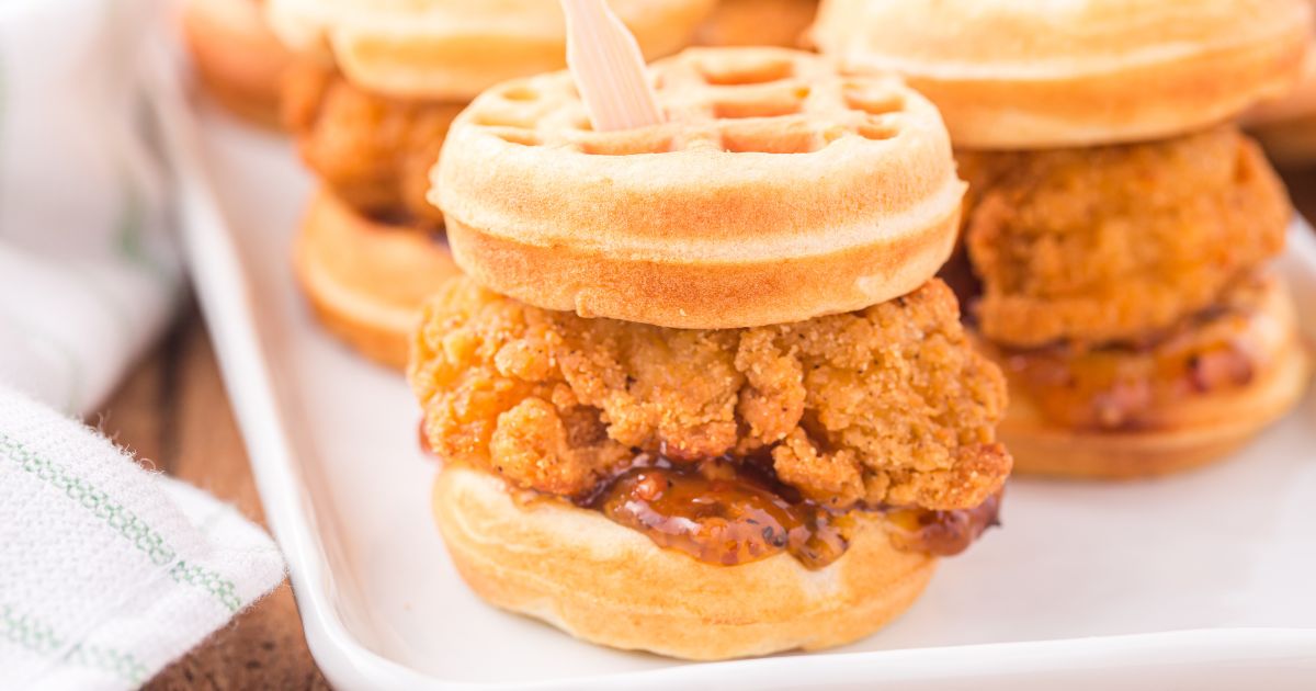 Chicken And Waffle Sliders - Princess Pinky Girl