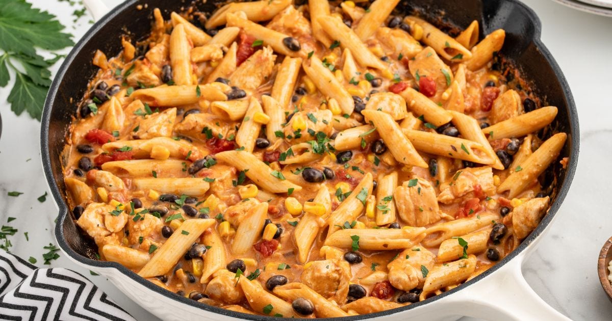 Southwest Chicken Pasta - Princess Pinky Girl