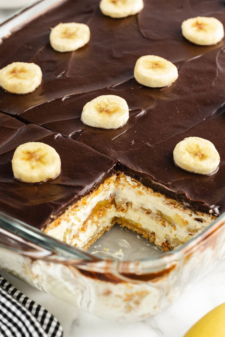 Banana Eclair Cake - Princess Pinky Girl