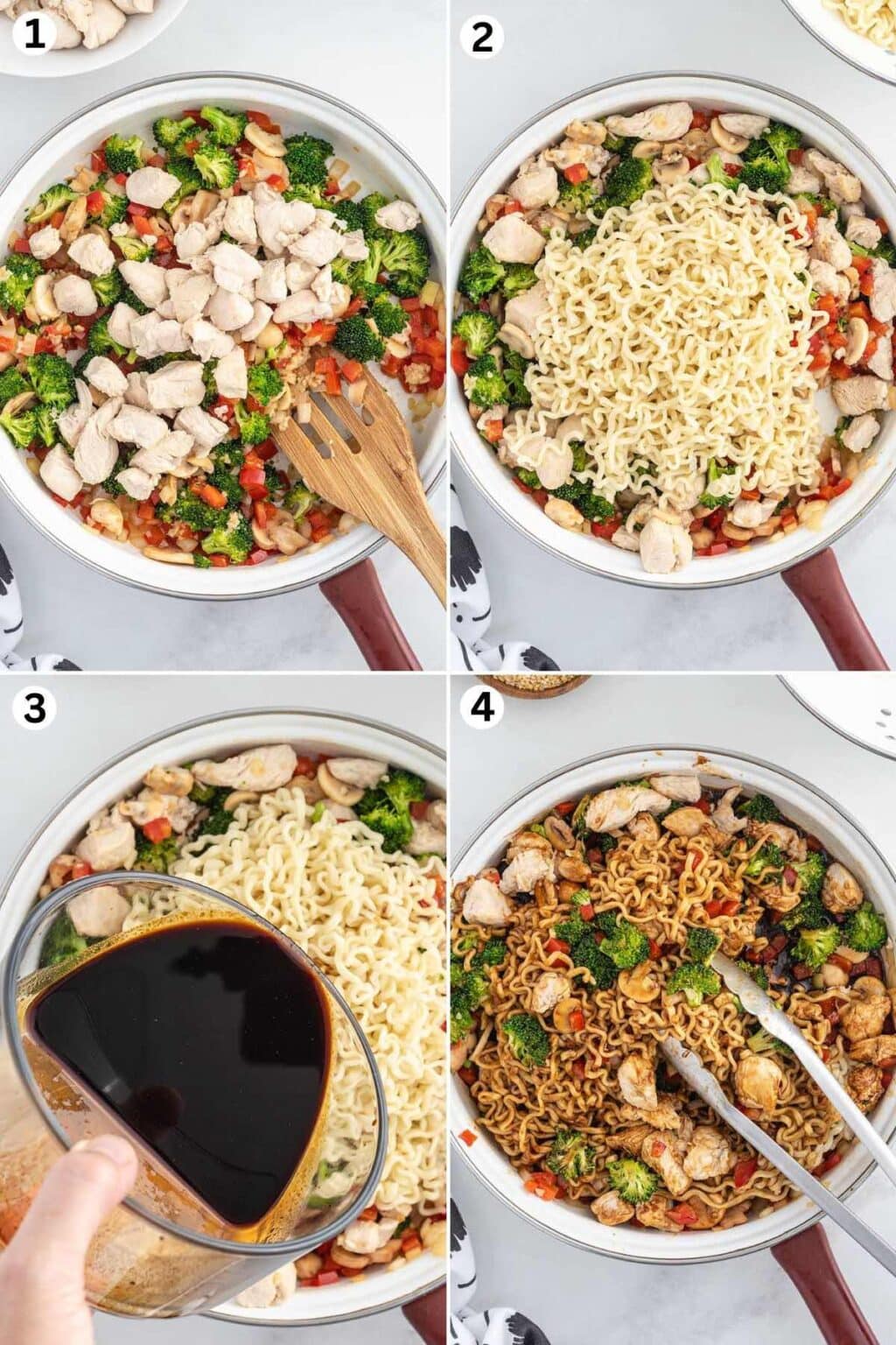 Chicken Ramen Stir Fry - Princess Pinky Girl