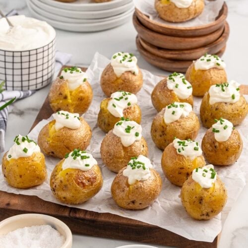 Mini Baked Potatoes - Princess Pinky Girl