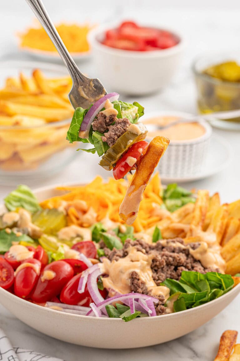 Burger Bowl Recipe - Princess Pinky Girl