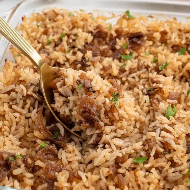 French Onion Rice - Princess Pinky Girl