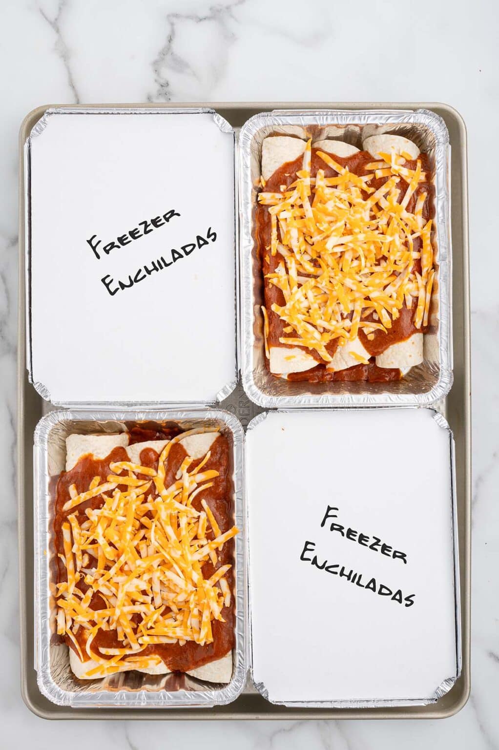 Freezer Chicken Enchiladas - Princess Pinky Girl