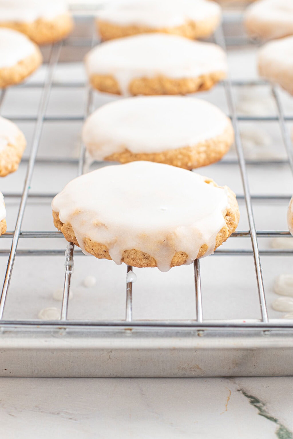 Iced Oatmeal Cookies - Princess Pinky Girl