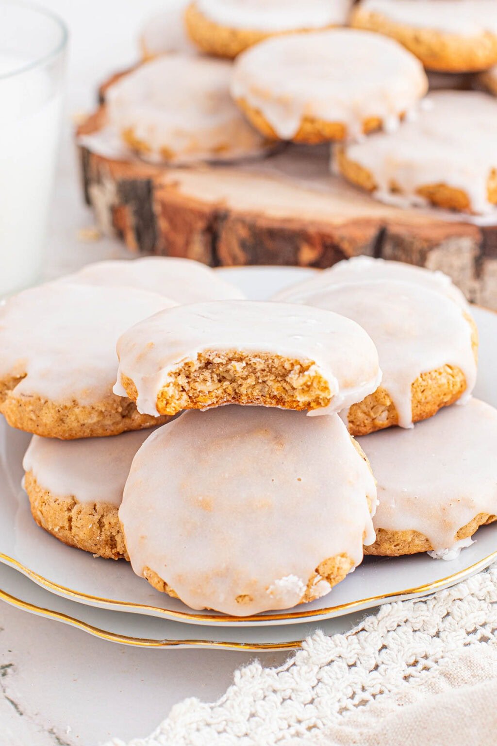 Iced Oatmeal Cookies - Princess Pinky Girl
