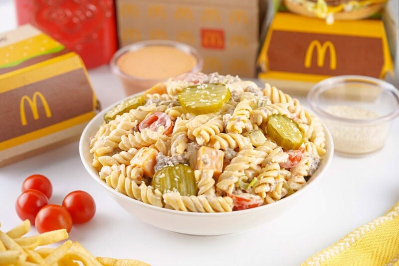 Big Mac Pasta Salad - Princess Pinky Girl