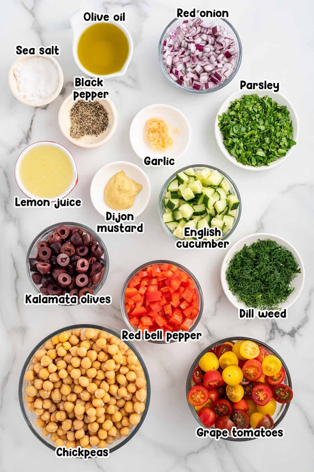 Chickpea Salad - Princess Pinky Girl